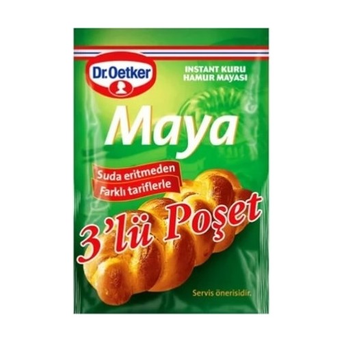 Dr. Oetker İnstant Kuru Maya 3x10 gr - Glutensiz Nokta