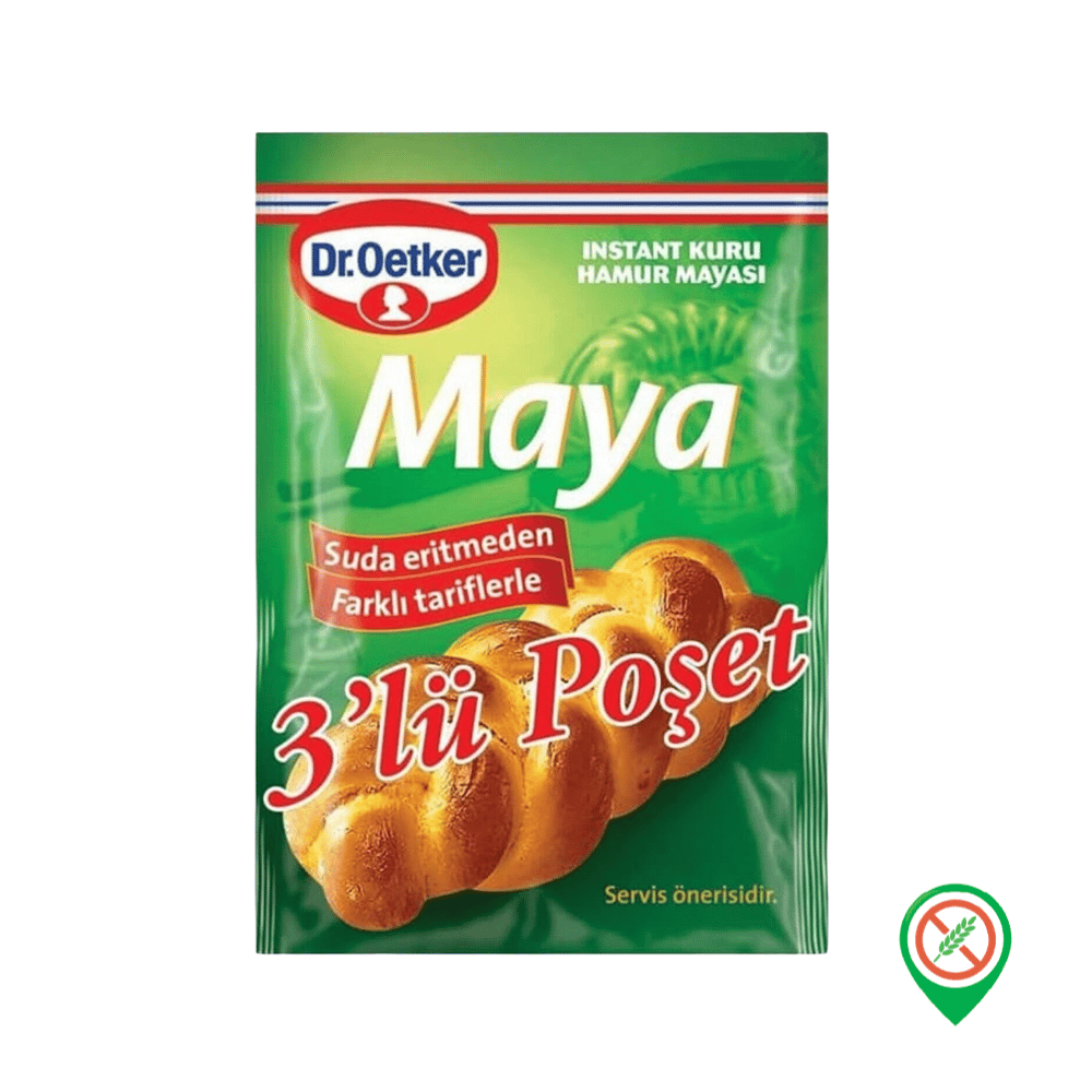 Dr. Oetker İnstant Kuru Maya 3x10 gr - Glutensiz Nokta