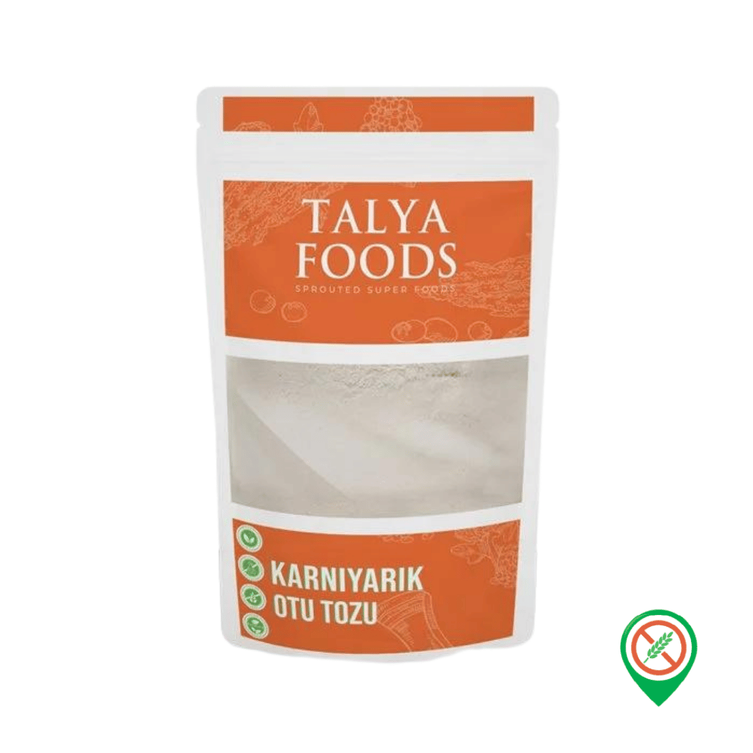 Talya Foods Organik Psyllium - Karnıyarık Otu Tozu 200 gr - Glutensiz Nokta
