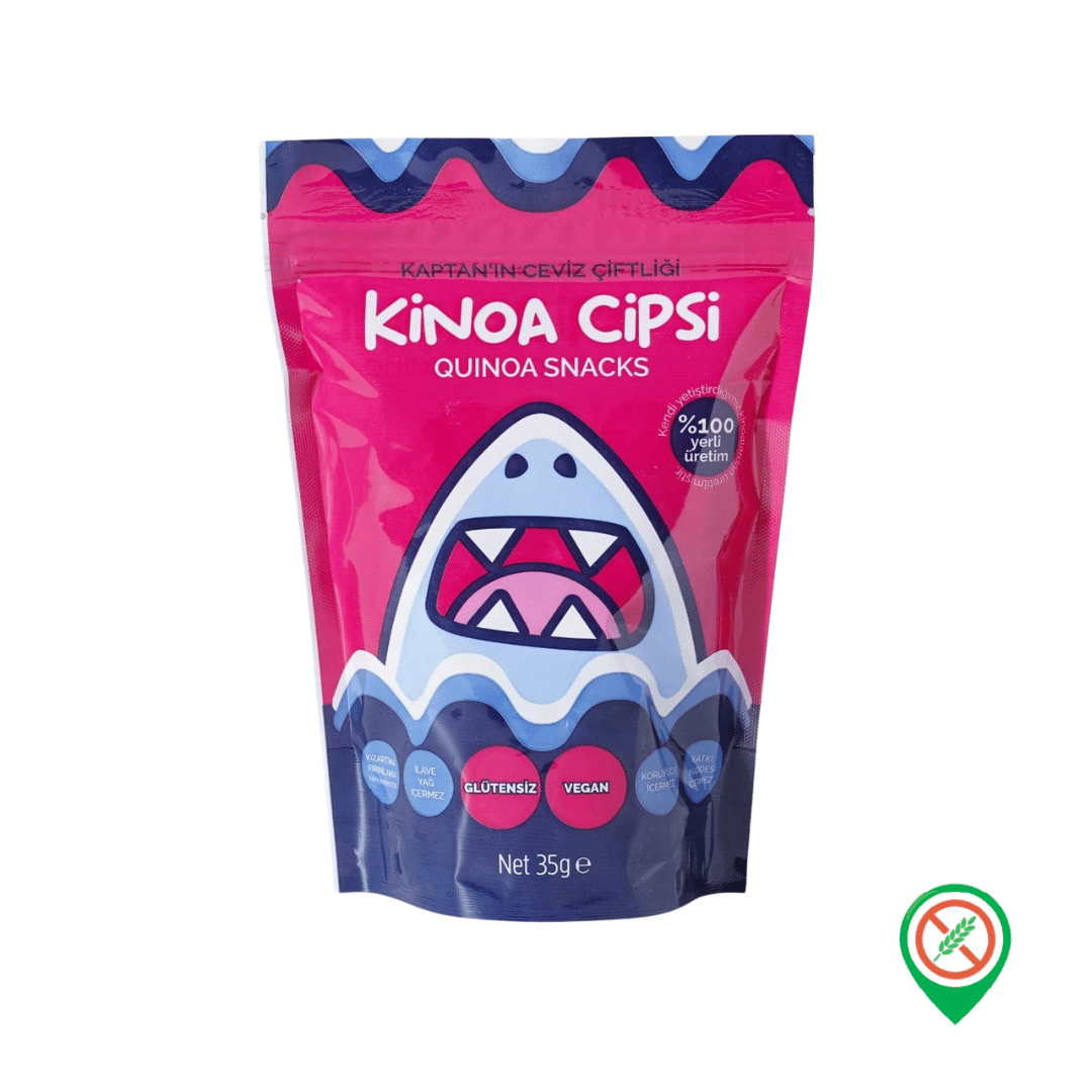 Kaptan'ın Ceviz Çiftliği Kinoa Cipsi 35 gr - Glutensiz Nokta