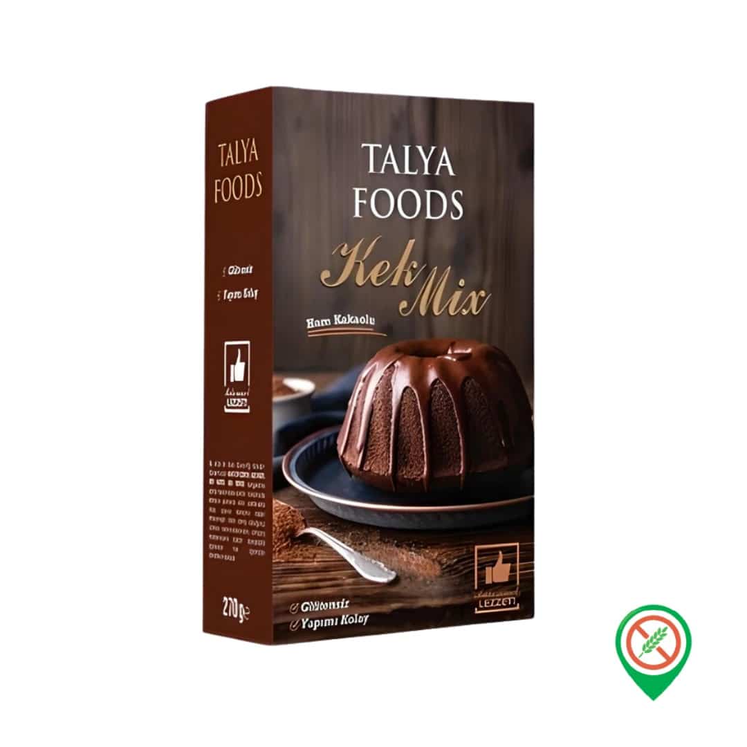 Talya Foods Kek Mix Ham Kakaolu 270 gr - Glutensiz Nokta